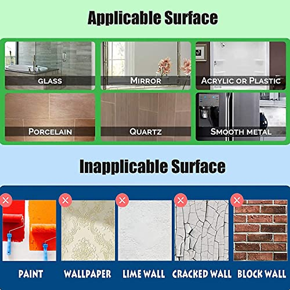 Tssiguy Suction Cup Hooks, Heavy Duty Powerful Hooks Vacuum Suction Shower Hooks Reusable Without Punching Waterproof Wall Bathroom Kitchen Restroom 15 LB (2 Pack, Silver)