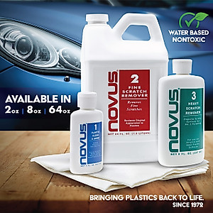 NOVUS 7026 | Plastic Clean & Shine #1 | 2 Ounce Bottle