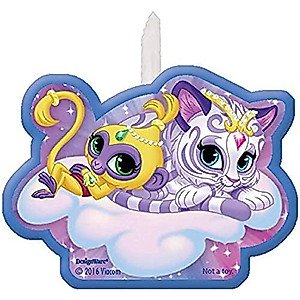 Amscan Shimmer and Shine Happy Birthday Candle Sets (4 ct) One Size, Multicolor 170332