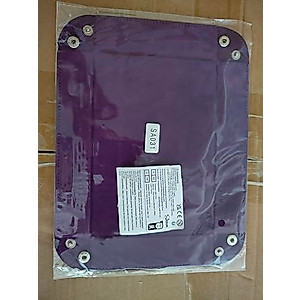 SIQUK Double Sided Dice Tray Folding Rectangle PU Leather and Dark Violet Velvet Dice Holder