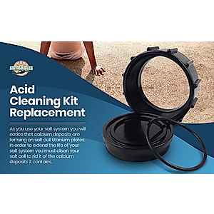 Swimables Acid Cleaning Kit Compatible with Pentair Intellichlor Salt Chlorinator 520670 and Designed to fit IC20 IC40 and IC60 Intellichlor Salt Systems - 100% USA MADE - HEAVY DUTY