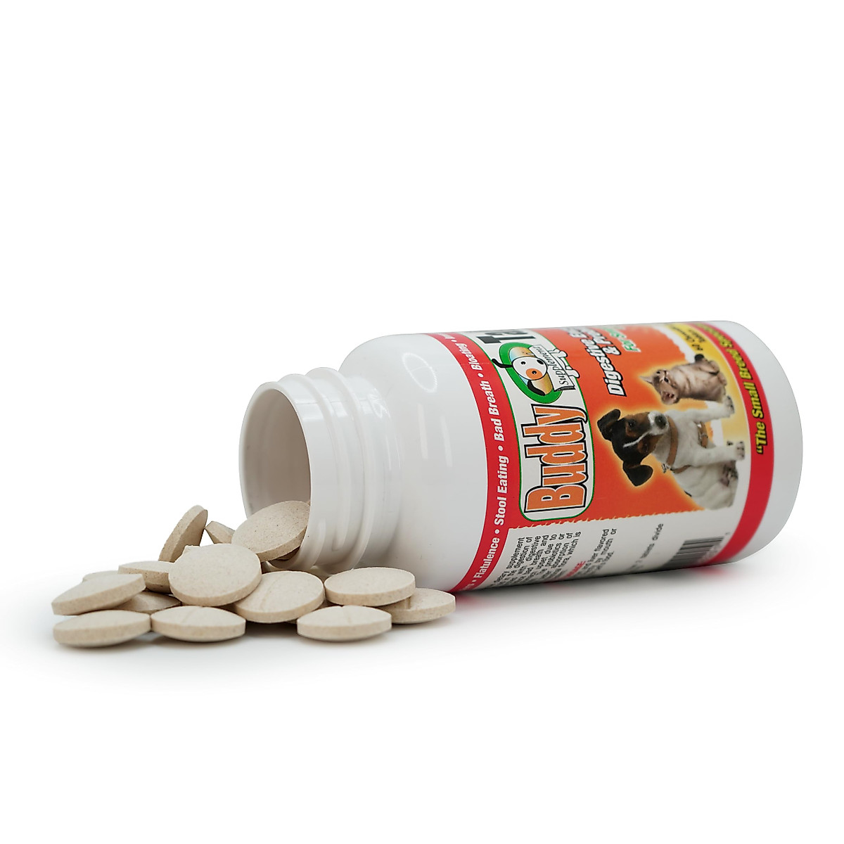 Multivitamin & Minerals Dietary Supplement Small Dogs & Cats by Interfarma Corp | Heart, Digestion, Skin, Coat, & Joint Support | with Vitamins, Minerals, Iron, Calcium, & Folic Acid | 60 Tablets