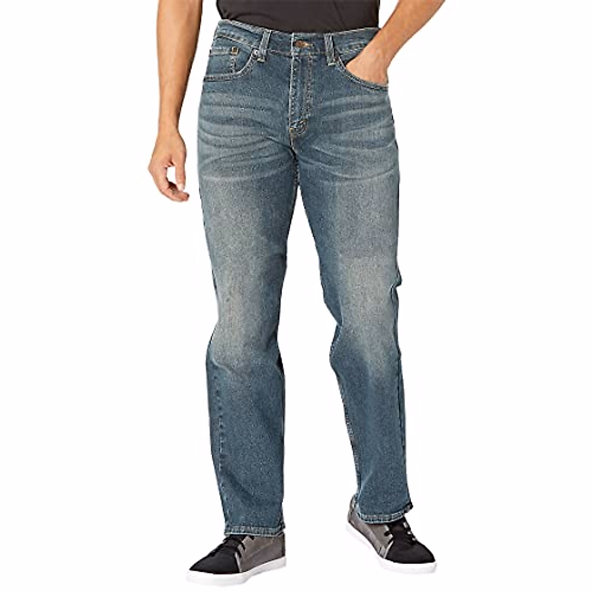 Signature by Levi Strauss & Co. Gold Label Men's Regular Fit Flex Jeans, Roadside, 44Wx32L