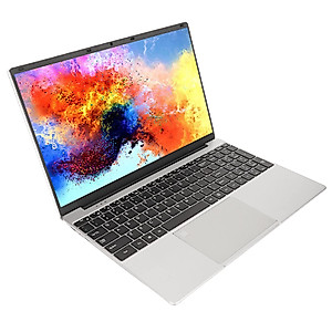 Acogedor 15.6in Ultra Slim Laptop, Windows11, IPS 1920x1080 HD Screen, 16GB + 128GB, for Intel N5095, Backlit Keyboard, Fingerprint Unlock, 2.4G 5G WiFi Thin Portable Laptop Computer