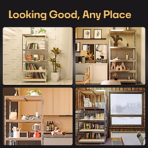 Metalkas Storage Shelves: 5 Storage Shelves Heavy Duty w/ 2,750 lb Total Load Capacity, 550 per Storage Shelf, 71x35x24 Perfect Solution for Your Storage Needs, Adjustable Shelving Unit