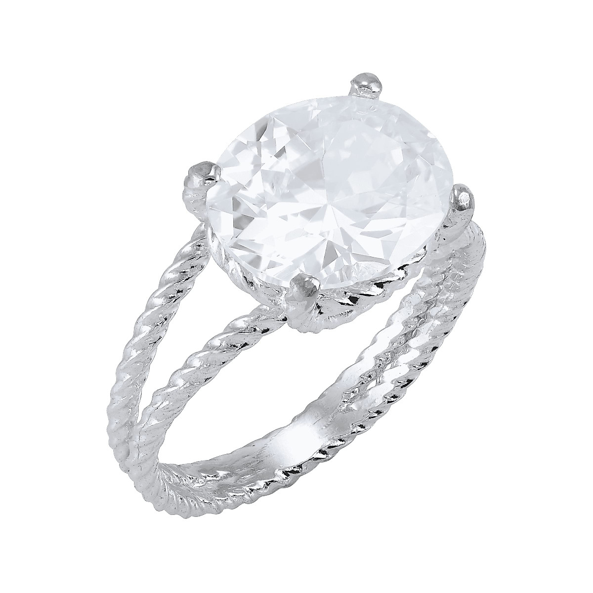 Silpada 'What a Stunner' Cubic Zirconia Ring in Sterling Silver, Size 8, Size 8