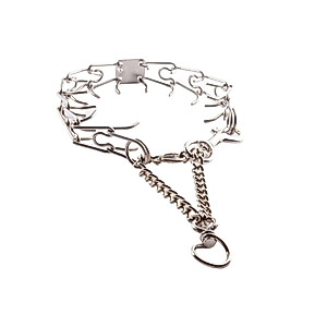 Kimberland Collars Clasp 2.25mm Stainless Dog Training Collar for Large Breeds | 16” Prong Collar for Dogs 26lbs & Up | No-Pull Collar | Dog/Puppy Training & Behavior Aid