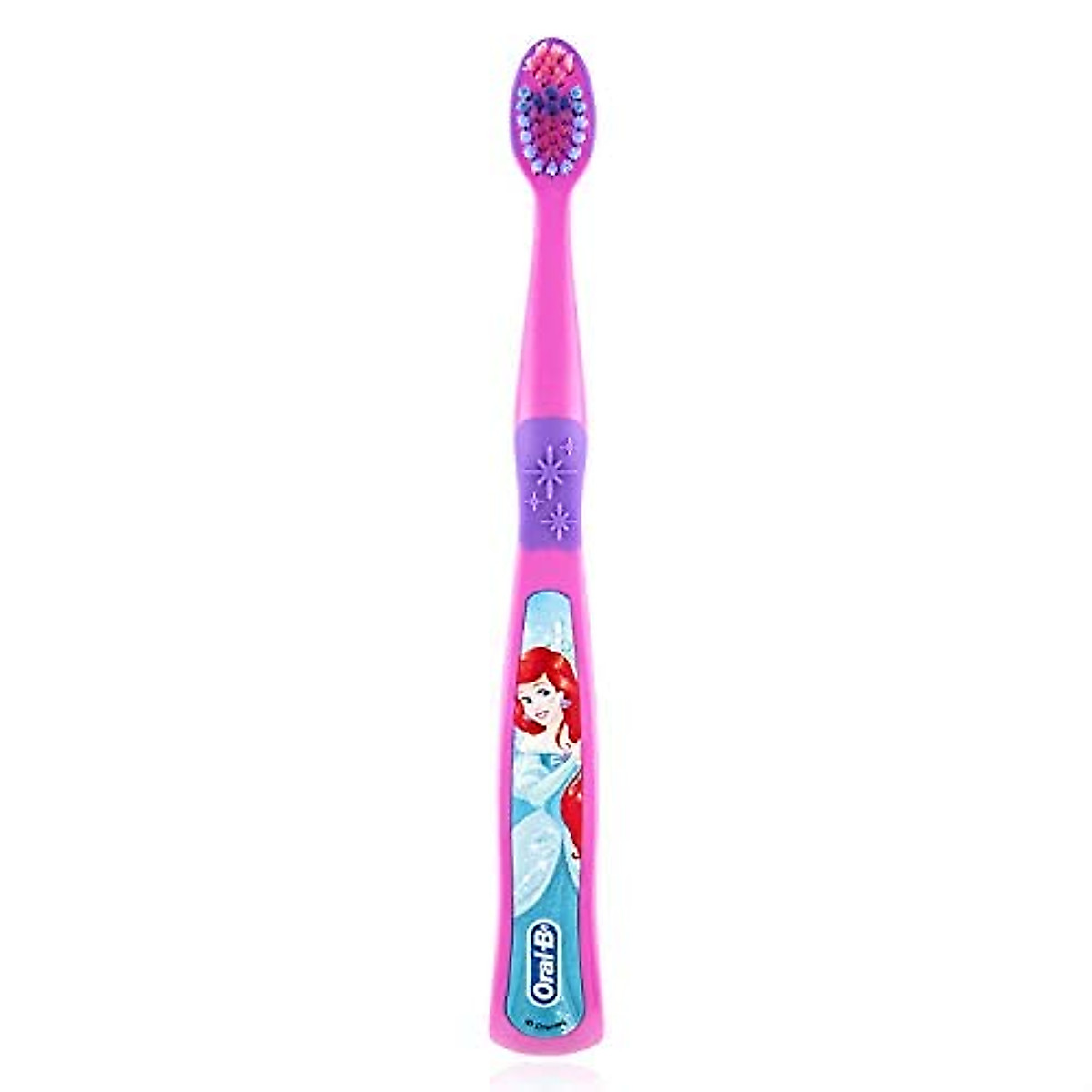 Oral-B Princess Toothbrush for Little Girls, Children 3+, Extra Soft (Characters Vary) - Pack of 2