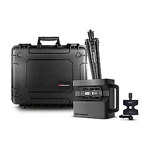 Matterport Pro2 Camera Travel Small Hard Case Bundle - High Precision 360 Virtual Tours, 4K Photography, 3D Mapping, & Digital Surveys - Includes Pro2 Camera, Tripod, Clamp, and 20” Portable Hard Case