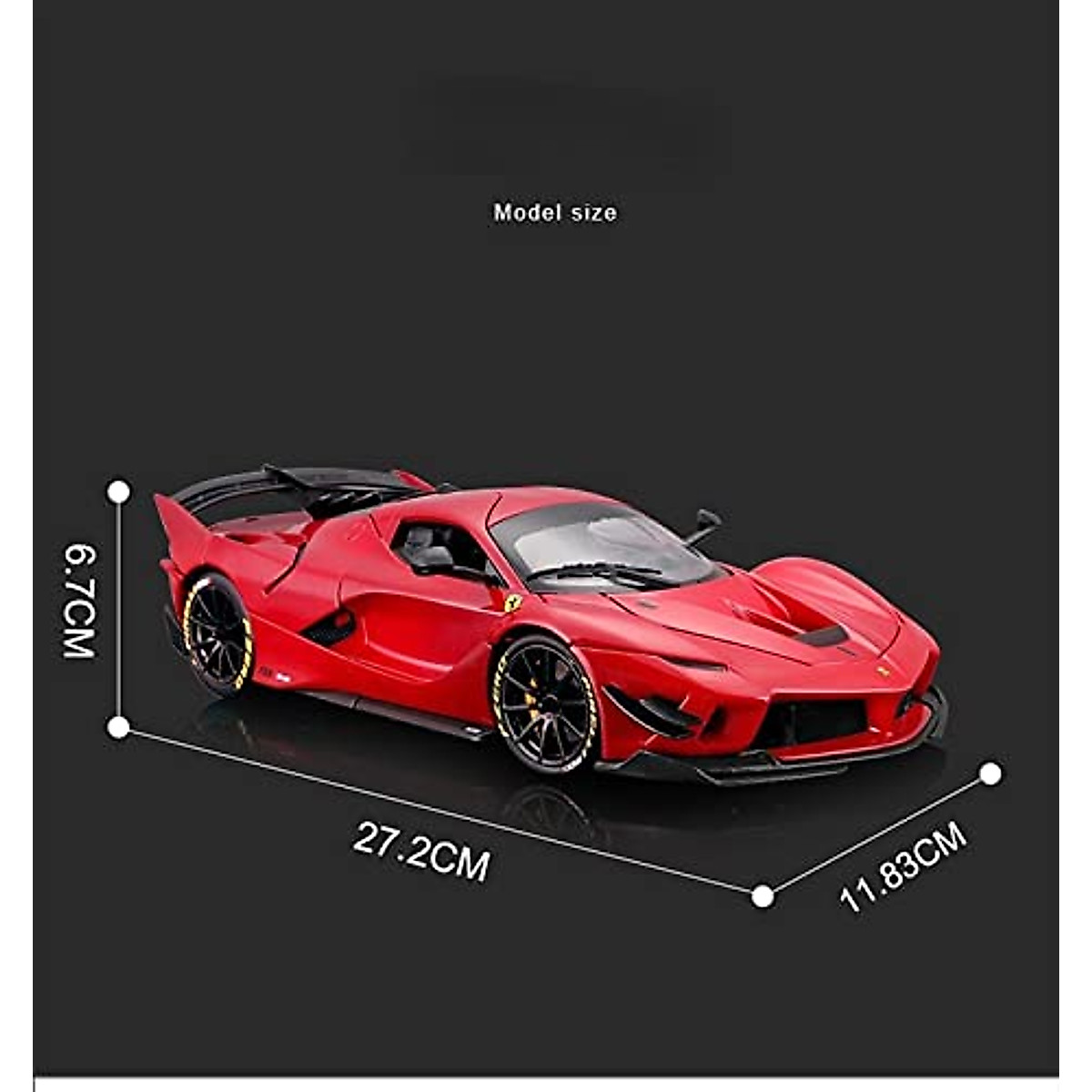 Classic Static Scale Models 1 18 for Ferrari FXX-K Evo 2023 Static Alloy Luxury Ferrari Roadster Die Cast Model Vehicle Adult Gift Non RC Toys