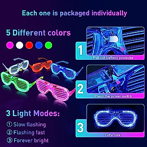 SHQDD 136PCS Glow in the Dark Party Supplies, 18 PCS Foam Glow Sticks, 18 PCS LED Glasses and 100PCS Glow Sticks Bracelets,Neon Party Favors for Glow Party, Wedding, Concert,Raves and Birthday