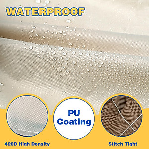 CHENGWEI Hanging Porch Swing Cover 56 Inch Outdoor Swing Chair Cover Waterproof Patio Swing Cover(56x25x32 Inches)