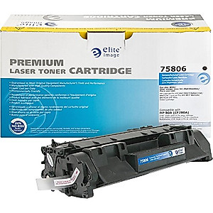 Elite Image 75806 Reman Toner Cartridge Replacement forHP 80A (CF280A), Black
