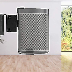 VIVO Dual Wall Mount Brackets Designed for Sonos One, SL, and Play:1 Audio Speakers, Adjustable Mounting for 2 Sonos Speakers, Black, MOUNT-PLAY1B