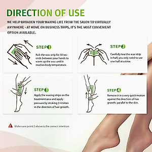 Nopunzel Facial Wax Strips Hypoallergenic All Skin Types - Face & Bikini Hair Removal For Women At Home Waxing Kit with Face Wax Strips & Calming Oil Wipes (80 Facial & Body)