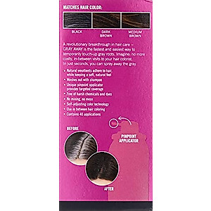 Everpro Gray Away Temporary Root Concealer, Black/Dark Brown 1.5 oz.