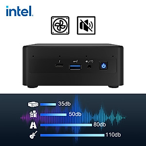 Intel NUC 11, NUC11PAHi5 Canyon Mini PC Desktop, Win 10 Pro Mini Computer, Core i5-1135G7 Processor, 4Core,8MB Cache, 28W Iris Xe Graphics, WiFi6, Thunderbolt 3 (16GB RAM+512GB PCIe SSD)