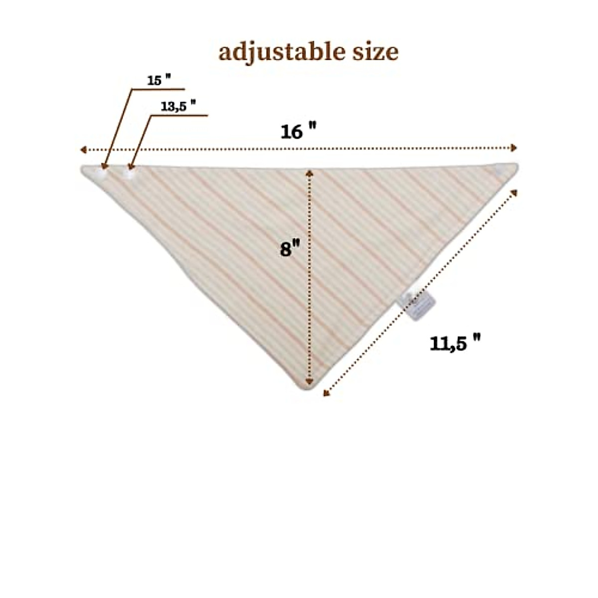 5-Pack Stylish Baby Bandana Drool Bibs 2 Ply 100% Naturall Colored Cotton - Neutral and Absorbent for Boys and Girls