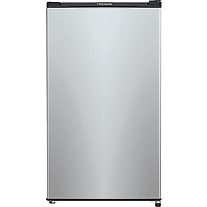 FFPE3322UM 19" Compact Refrigerator with 3.3 cu. ft. Total Capacity Adjustable Glass Shelves Reversible Door and Chill Zone in Silver Mist