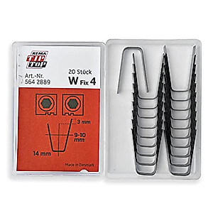 Rema Tip Top 20 W-4 Tire Regroover Angle Edge Blades, 9-10mm Wide, up to 14mm deep, W Fix 4