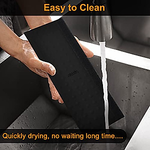 Mofason Refrigerator Door Handle Covers, Keep Appliance Clean for Fridge Microwave Oven Stove Bathroom Freezer Accessories Dishwasher- Your Kitchen Handle Protector (5pcs, Black)