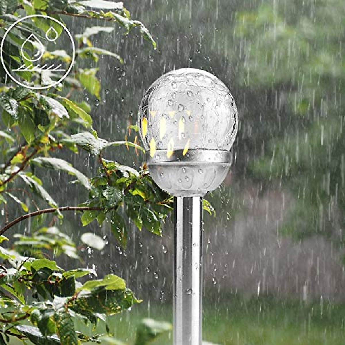 Ball Stake Light, High Brightness Waterproof Garden Stake Lights, Sturdy and Durable Lawn for Home