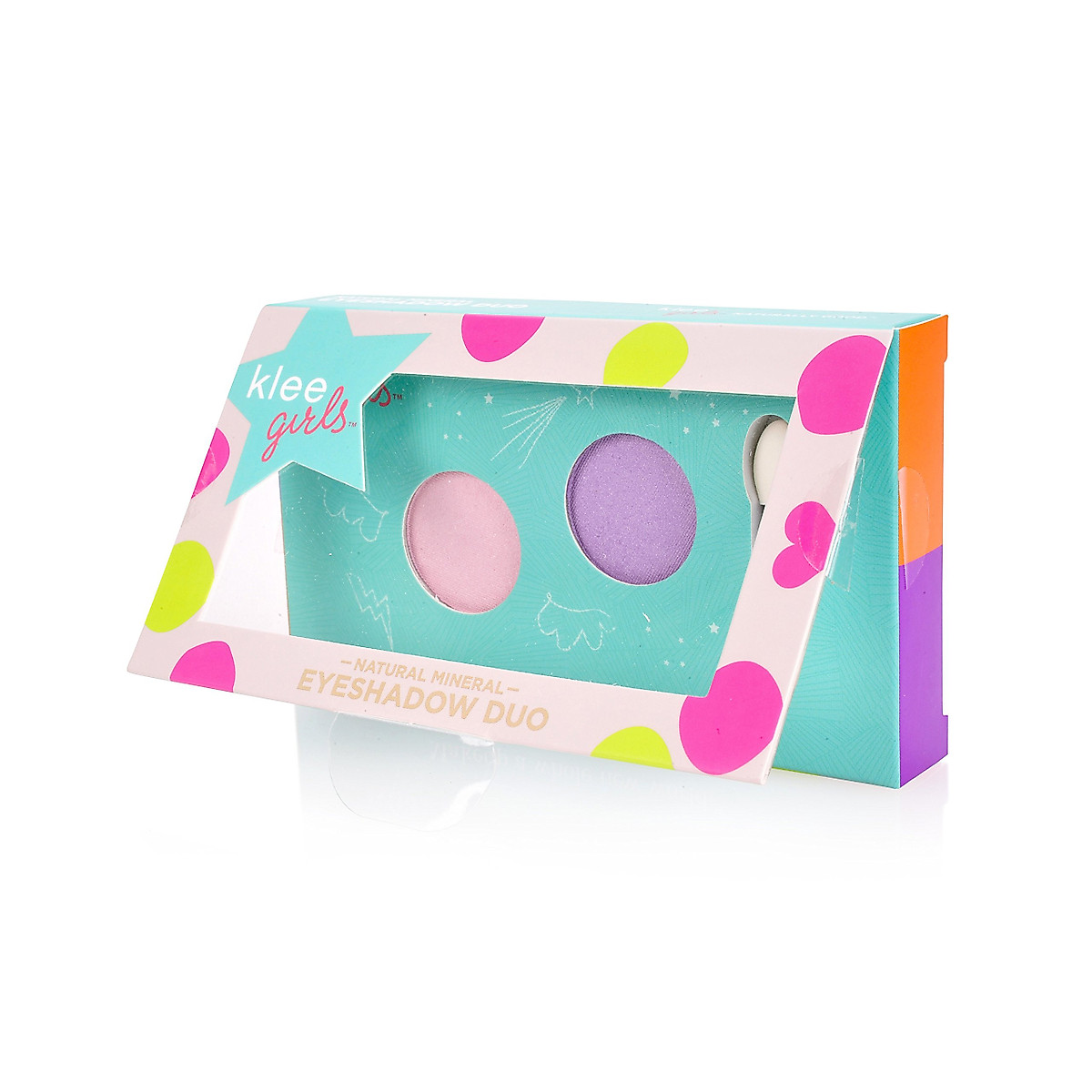 Luna Star Naturals Klee Girls Eyeshadow Duo, Sugar Hill Bloom Sierra/Amble Purple/Pink, 1.3 Ounce,Powder