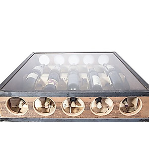 wine rack bar height table