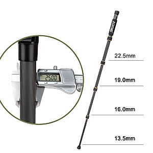 ZOMEI Z669C Carbon Fiber Portable Tripod with Ball Head Compact Travel for Canon,Sony, Nikon, Samsung, Panasonic, Olympus, Kodak, Fuji, Cameras and Video Camera