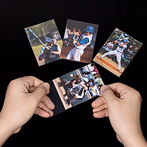 1000ct Soft Trading Card Sleeves - Clear Penny Sleeves, Toploaders for Trading Cards, Card Protector Sleeves for Standard Cards, Baseball Cards, Sports Cards, Game Cards, MTG, Football Cards