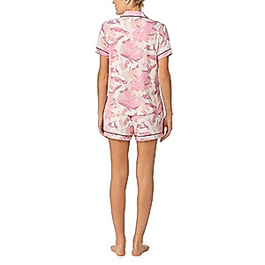 Kate Spade New York Short Sleeve Notch Boxer PJ Set Bon Voyage MD