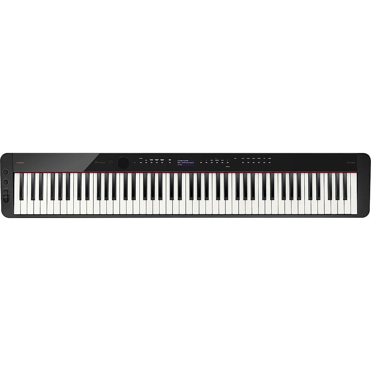 Casio PX-S3100 Privia 88-Key Digital Piano Keyboard with Touch Response, Black Bundle with H&A Studio Headphones, Stand, Bench, Sustain Pedal
