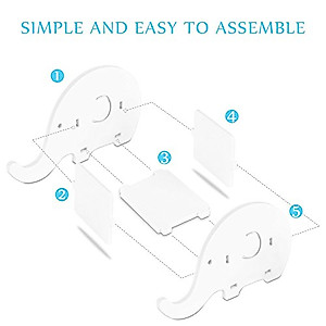 COOLOO Pencil Holder Cell Phone Stand, Cute Elephant Office Accessories Tablet Desk Bracket Compatible, Desk Decoration Multifunctional Stationery Box