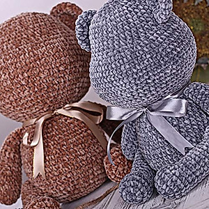 Clisil Knitting Chenille Yarn DIY Forest Biome Velvet Chenille Yarn Bulky Luxury Polyester Chenille Yarn for Crochet Hat Scarf Sweater Shawl Toy 8oz/250g