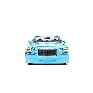 Jada Toys Big Time Muscle 1:24 1971 Chevy Camaro Die-Cast Car (Light Blue)