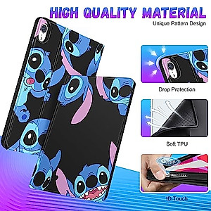 Trendy Fan for iPad Mini 6 Case 8.3 Inch 2021 for Kids Girls Teen Boys Women Folio Smart Cute Cartoon Character Kawaii Design Aesthetic Cool Cover for Apple iPad Mini 6th Generation A2567 A2568, Stit
