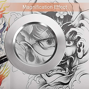 2.5X Magnifying Lamp, ATOMUS LED USB Rechargeable Tattoo Beauty Magnifier Lamp with Metal Clip for Eyebrow Tattoo Manicure Eyelash Extension Read