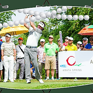 5 Pieces Golf Party Decorations Golf Party Supplies Golf Party Banners Golf Bunting Hanging Banners Golf Paper Garlands for Sports Theme Birthday (Golf Style)