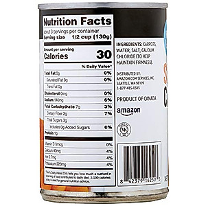 Amazon Brand - Happy Belly Sliced Carrots, 15 ounce (Pack of 1)