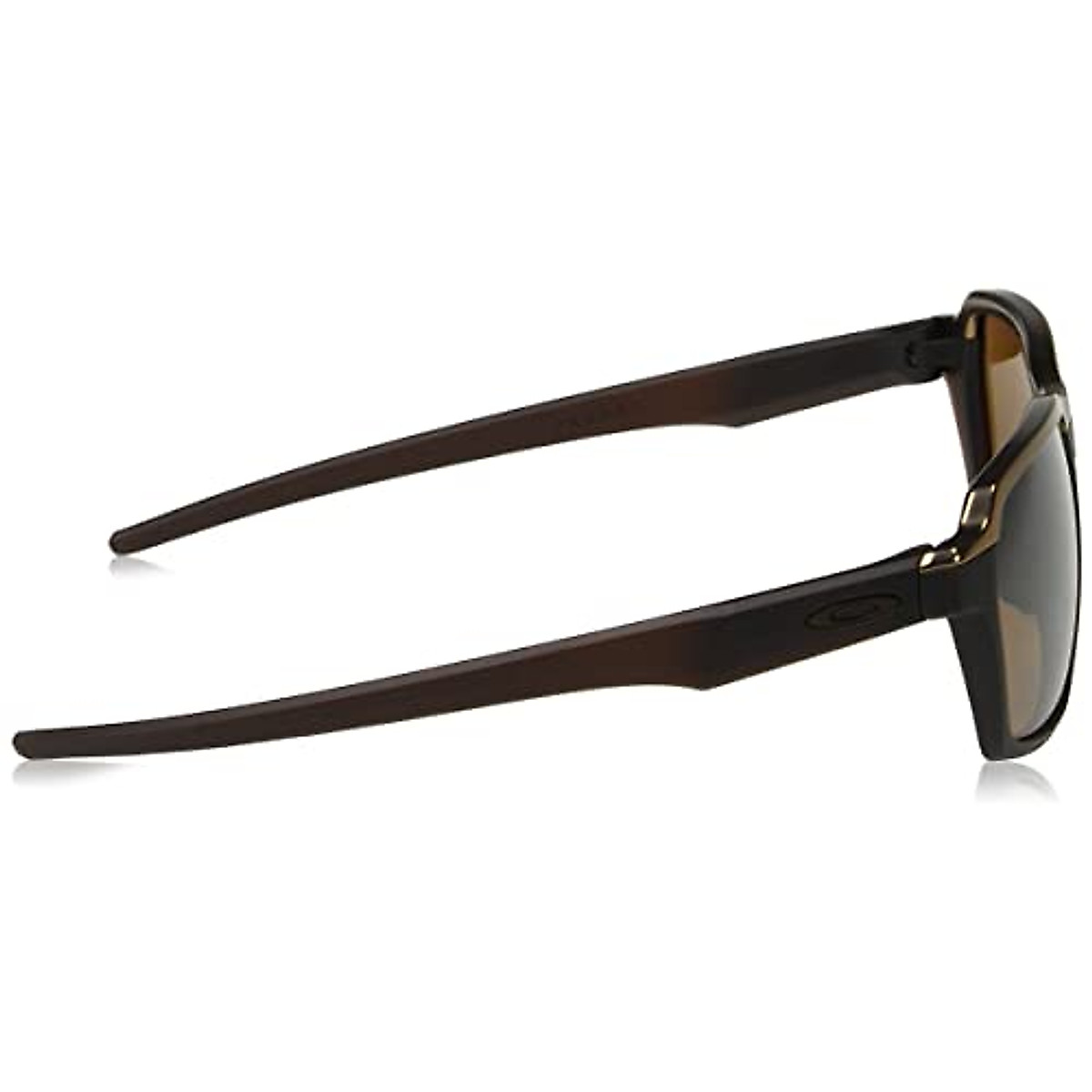 Oakley Men's OO4143 Parlay Rectangular Sunglasses, Matte Rootbeer/Prizm Tungsten Polarized, 58 mm