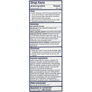 CeraVe Hydrocortisone cream 1% | 1 ounce | eczema treatment & dry skin itch relief cream | fragrance free, 1 Ounce