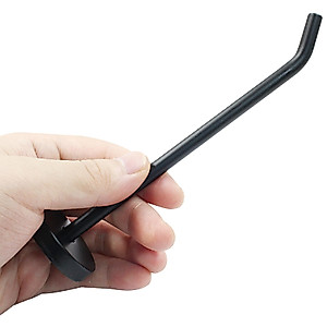 Hitefu 6 Pack Coat Hooks, Heavy Duty Wall Hooks Coat Hangers for Hanging Hat Hurse Robe Towel, 304 Stainless Steel Garage Hooks for Bathroom Livingroom Hotel Kitchen (6 Inch, Matte Black)