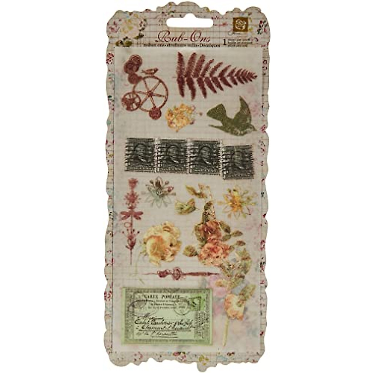 Prima Marketing Botanical Rub-Ons, 1 Count (Pack of 1)