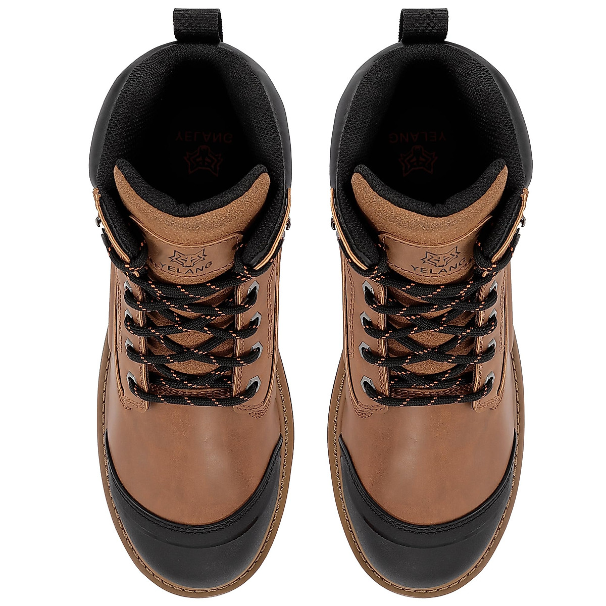 Yelang Men's Steel Toe Safety Work Boot Slip Resistant Puncture Utility Shoes 6 Inch For Industrial Construction Outdoor botas de trabajo para hombre