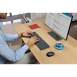 Logitech MK235 Wireless Keyboard and Mouse (Renewed)