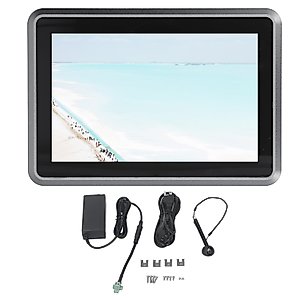 Hyuduo 10.1in Rugged Touchscreen Tablet with Capacitive Screen Wide Voltage Embedded Industrial PC (US Plug)