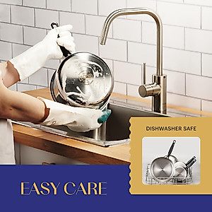 Legend 14 pc Copper Core Stainless Steel Pots & Pans Set | Pro Quality 5-Ply Clad Cookware | Professional Chef Grade Home Cooking, All Kitchen Induction & Oven Dishwasher Safe | PFOA, PTFE & PFOS Free