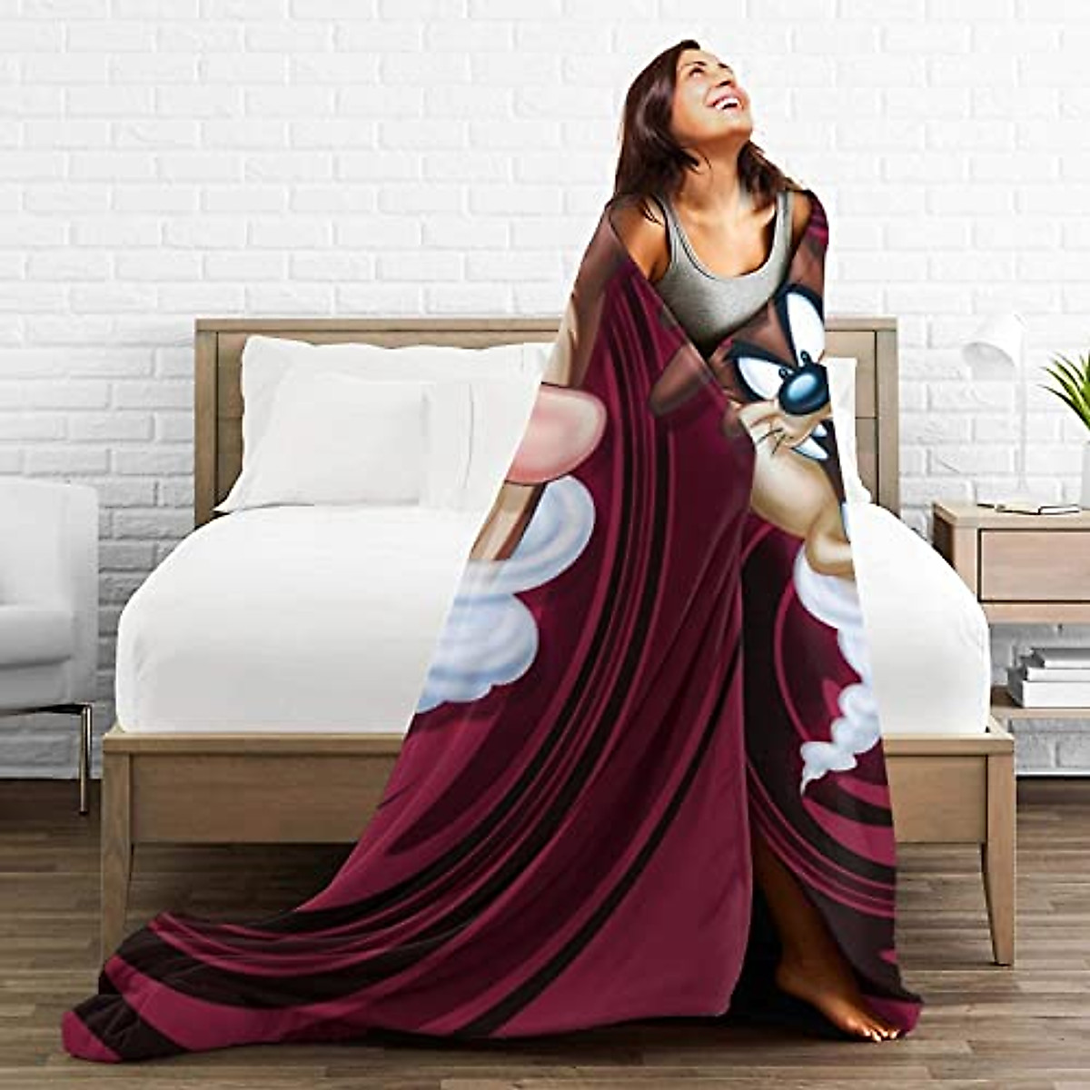 Taz-Mania Blanket Super Soft Throw Blankets for Sofa Bedding Living Kids Adults 80"X60" Inch