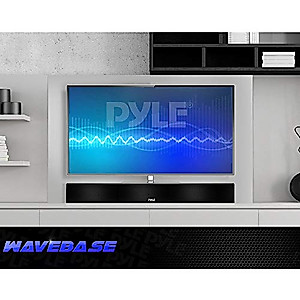 Pyle TV Soundbar Soundbase Bluetooth - Upgraded 2018 Wireless Surround Sound System for TV’s With Built-in Subwoofer, Remote Control, AUX RCA Optical Digital Inputs for TV PC - PSBV600BT