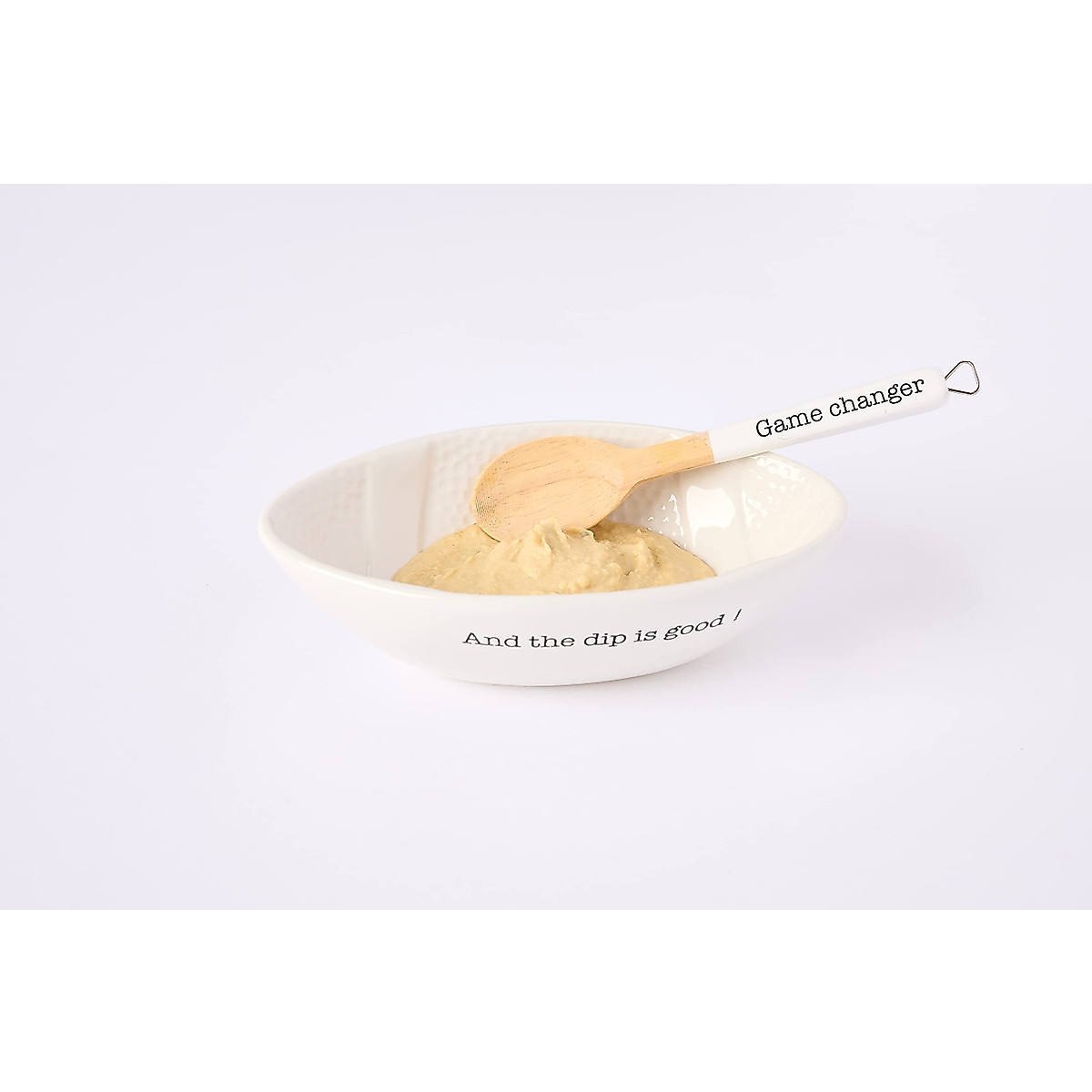 Mud Pie Football Dip Bowl and Spoon Sets (Dip is Good Bowl Set)